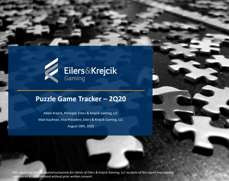 Puzzle Game Tracker – 2Q20 - Eilers & Krejcik Gaming