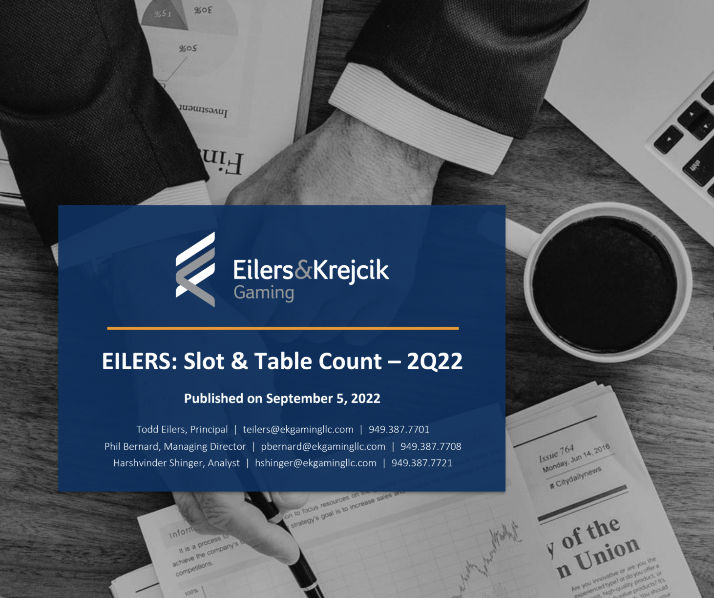 EILERS: Slot & Table Count - 2Q22 - Eilers & Krejcik Gaming
