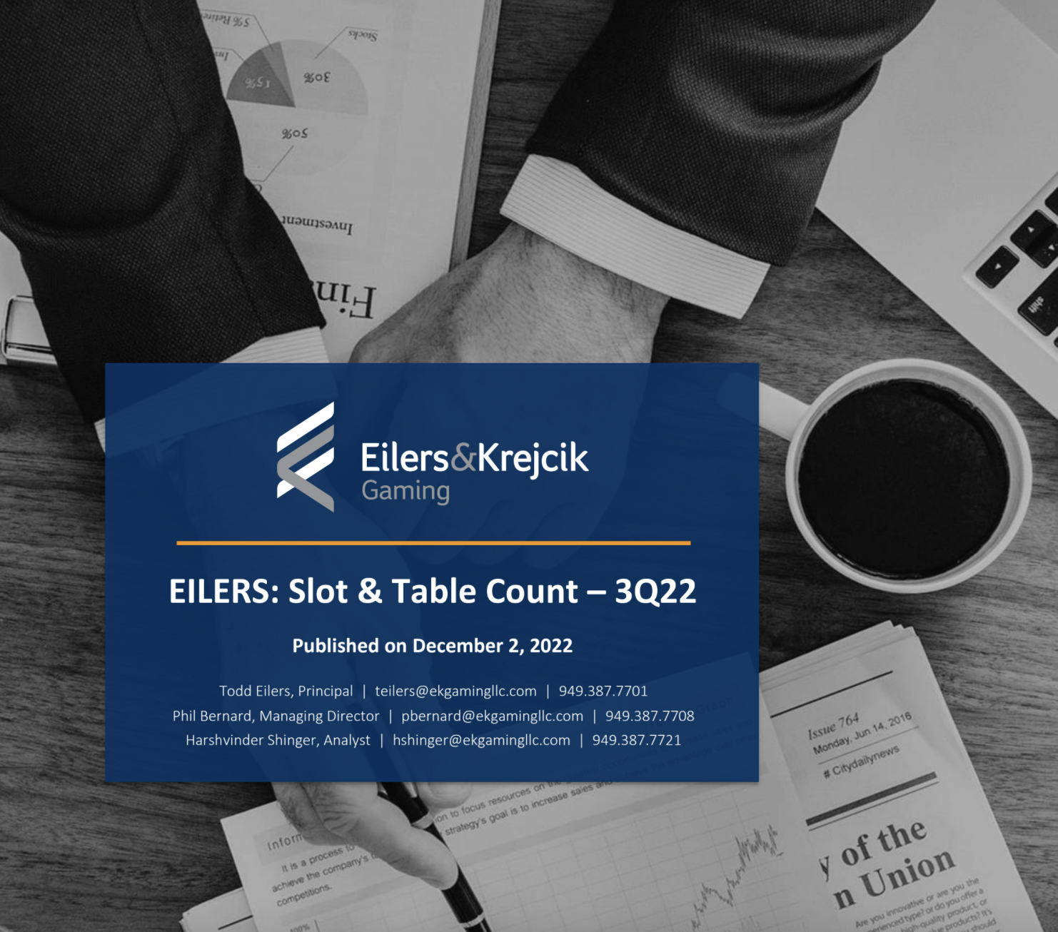 EILERS: Slot & Table Count - 3Q22 - Eilers & Krejcik Gaming