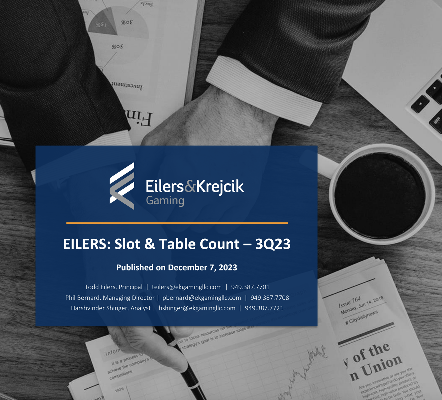 EILERS: Slot & Table Count - 3Q23 - Eilers & Krejcik Gaming