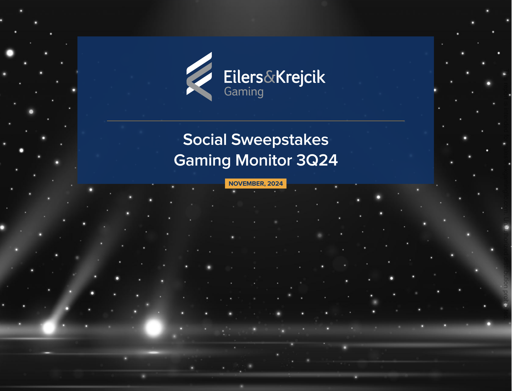 Social Sweepstakes Gaming Monitor - 3Q24 - Eilers & Krejcik Gaming